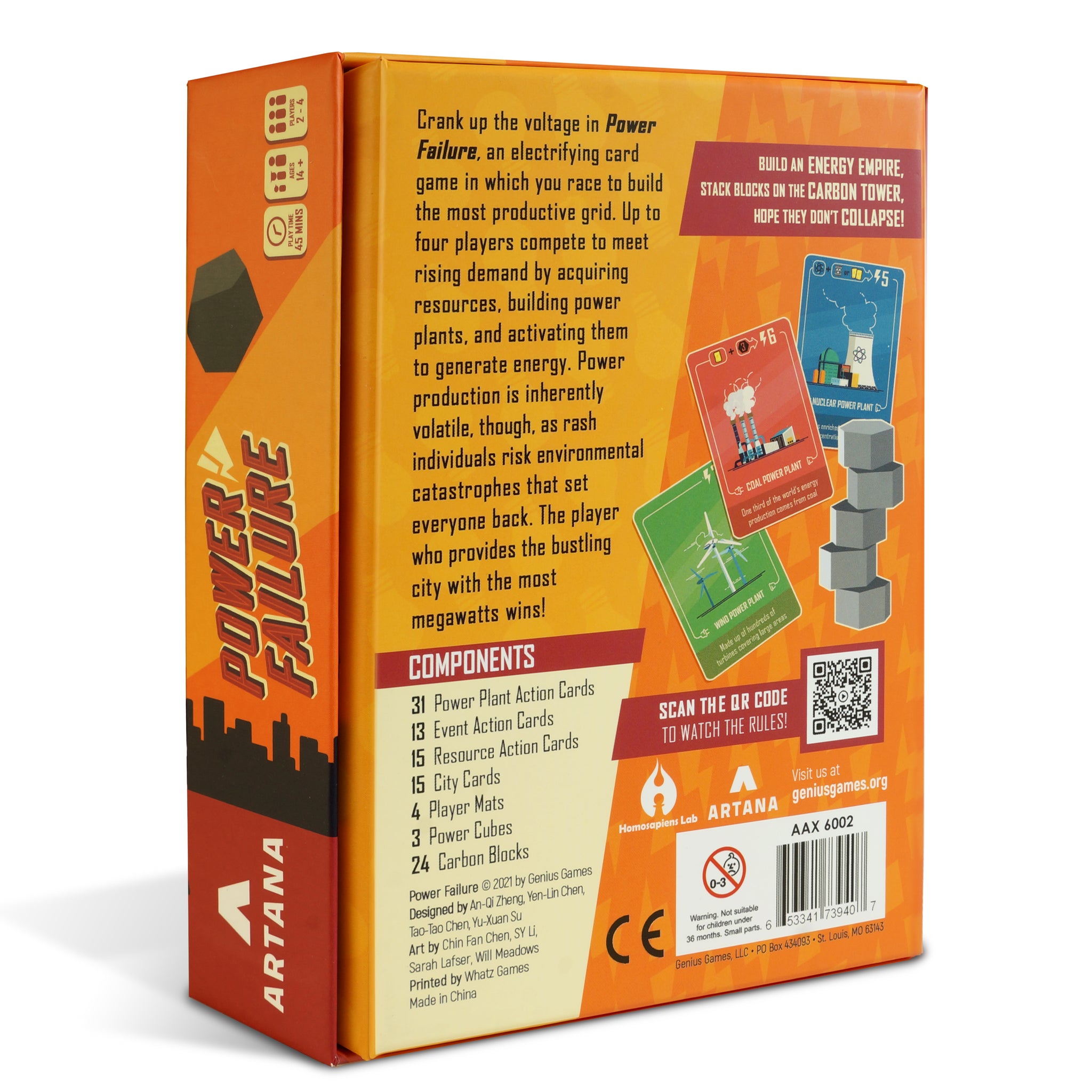 Power Failure Card Game | Build an energy empire, stack blocks on the ...